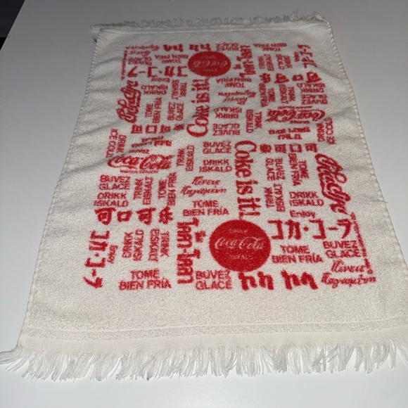 Canon | Bath | Vintage Coca Cola Red And White Bath Towel | Poshmark